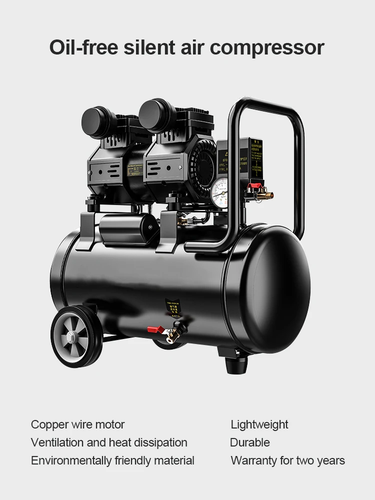 Small Air-compressor Pump Machine Silent Compressor Removable 8 Bar ...