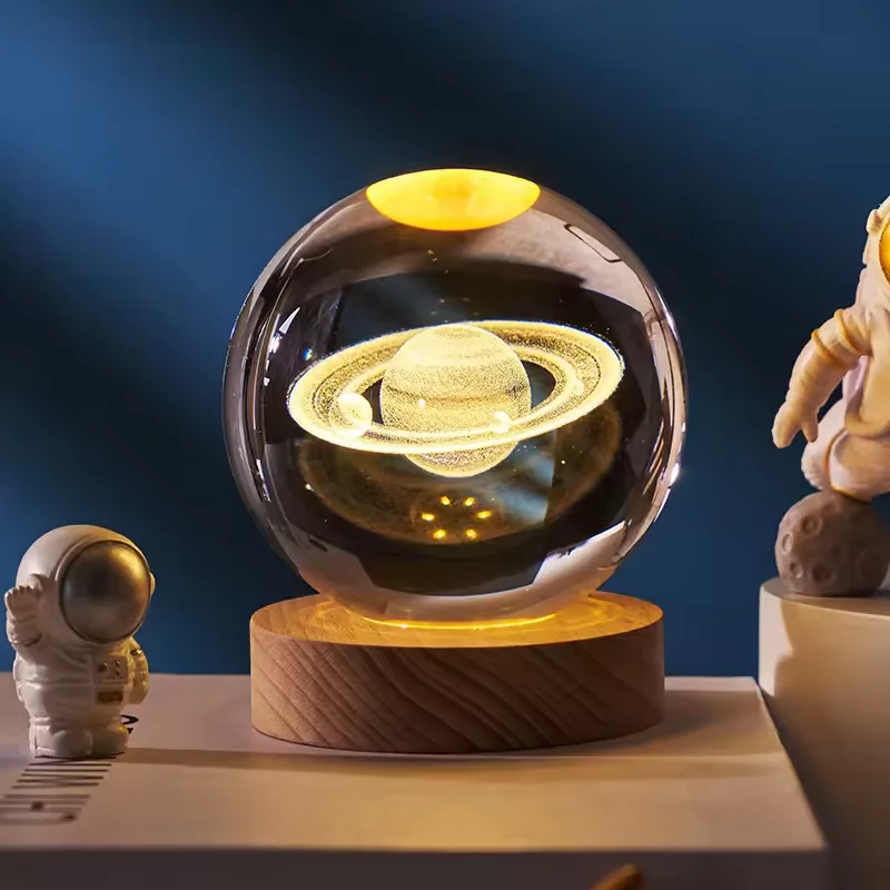 Wholesale Solar System Planet Sphere Laser 3D Crystal Ball