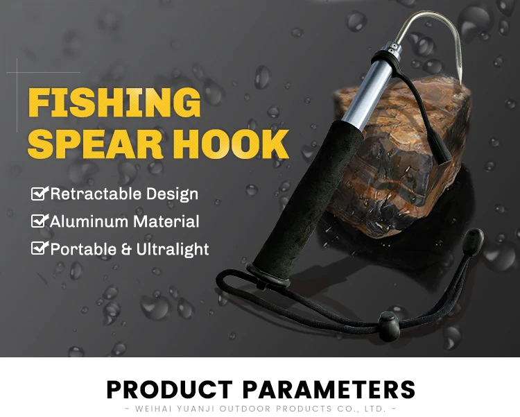 Rti Custom Light Weight 27-62cm Telescopic Fish Gaff Fishing Spear ...