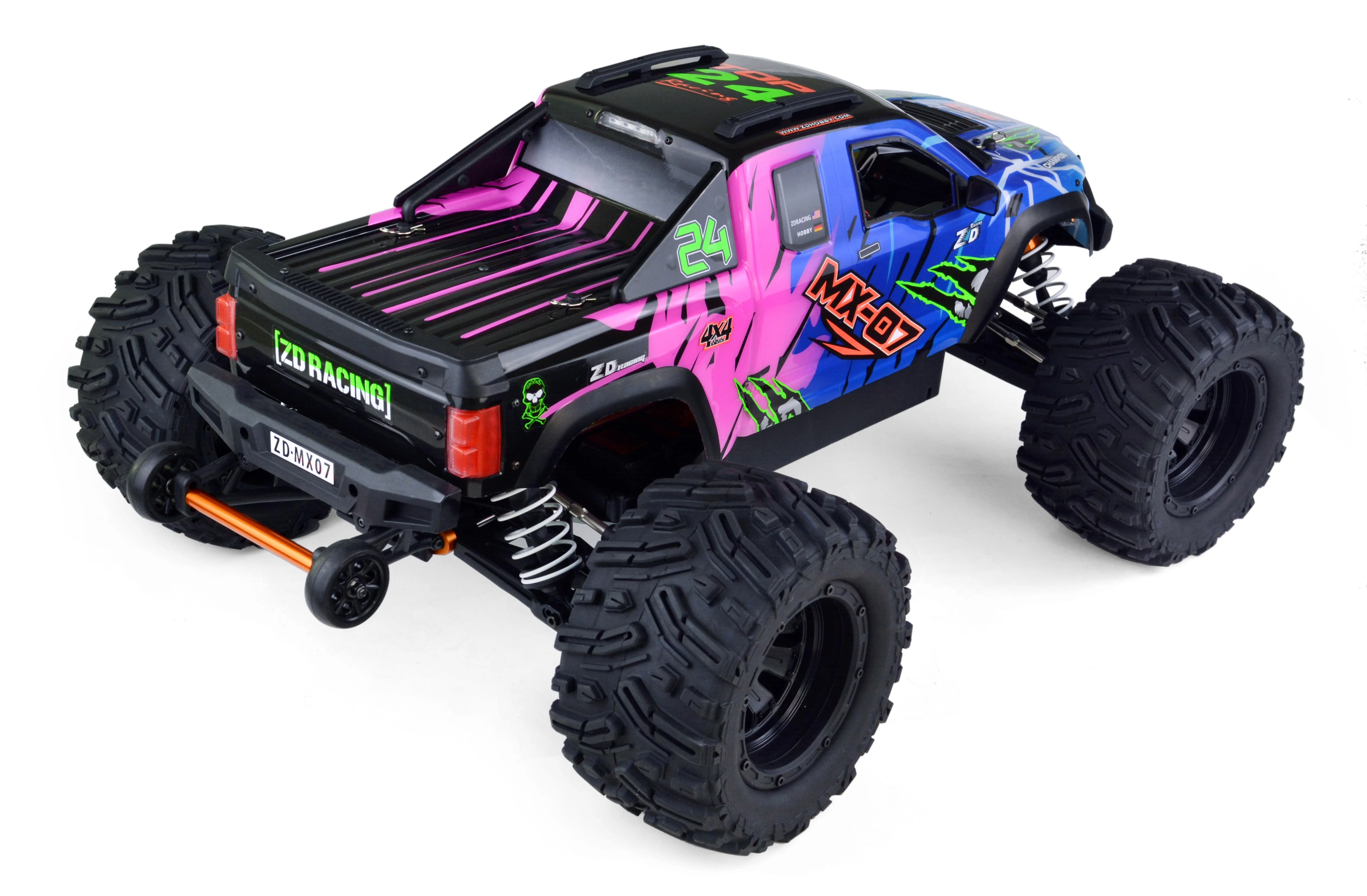 Zd Racing Mx07 1/7 4wd 80km/h 8s Brushless Electric Rc Model Monster ...