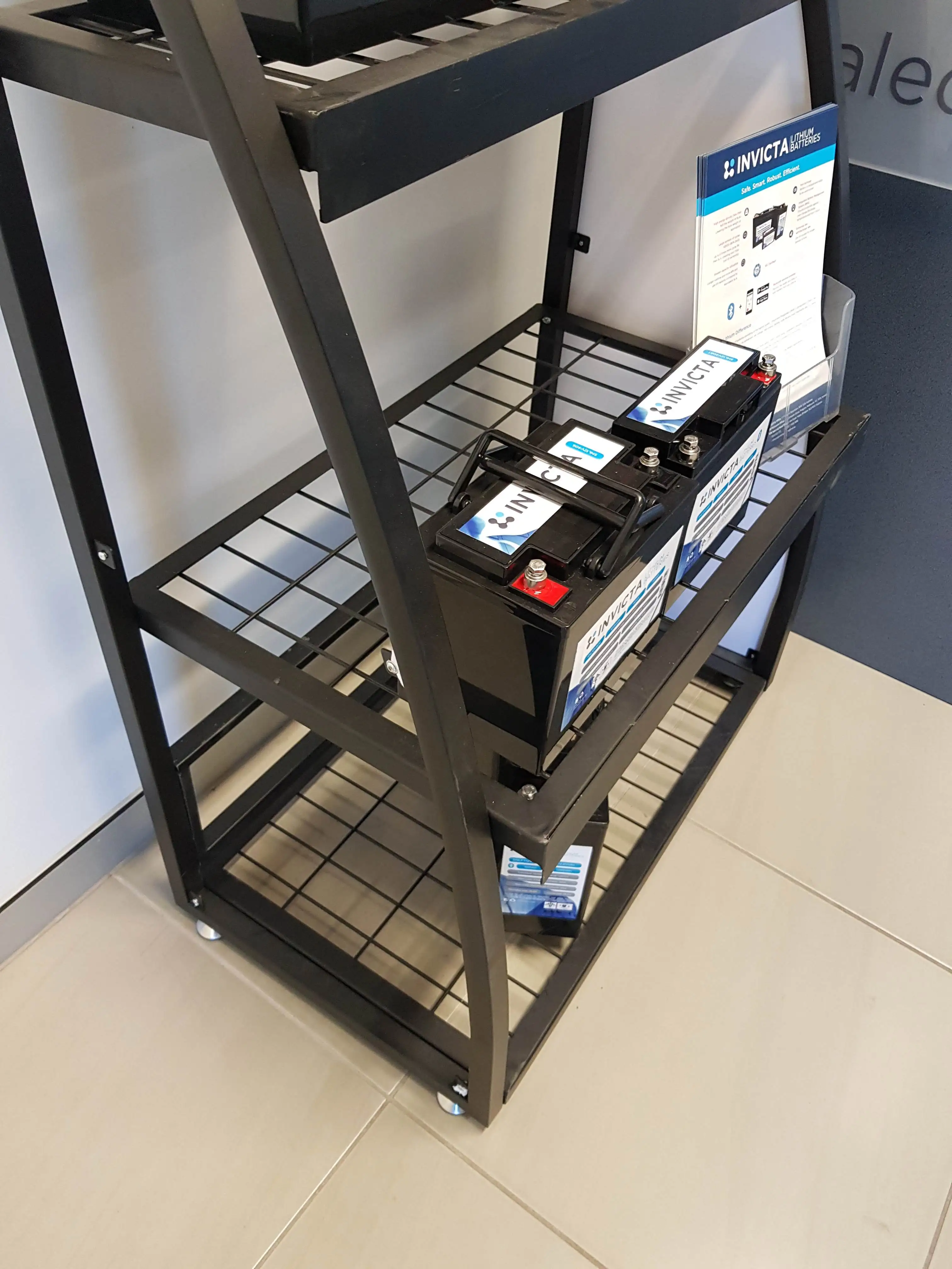 2021 Customized Car Battery Display Rack Stand - Durable & Premium