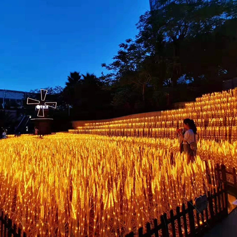 Outdoor Natural Led Wheat Ear Light Christmas Garden Holiday Decoration ...