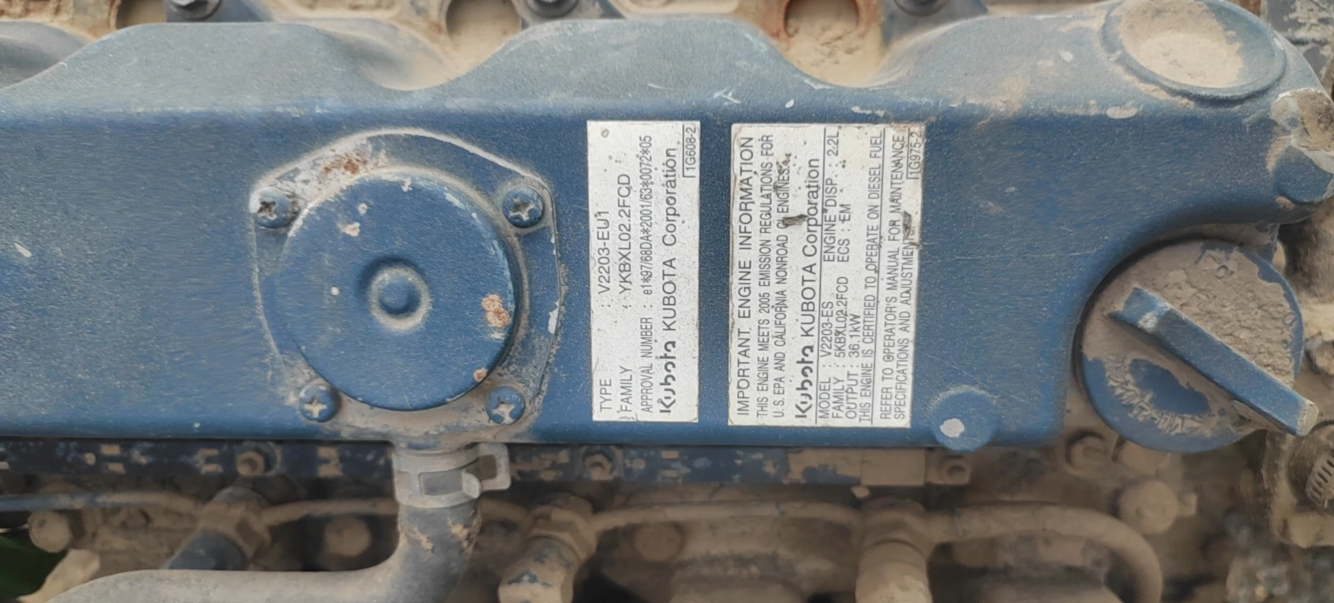 Kubota V2203 Diesel Engine - Reliable Used Motor