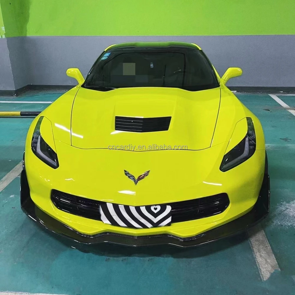 Wide Body Kit Designed For Chevrolet Corvette C7 Z06 Z07 Of The Front ...