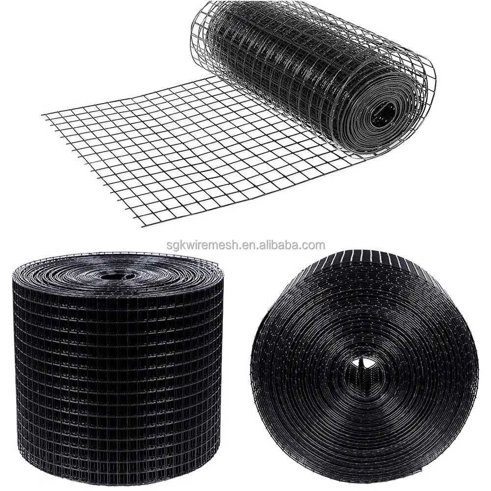 6 Inch Black 1/2" Welded Roll Squirrel and Pigeon Critter Guard Wire ...