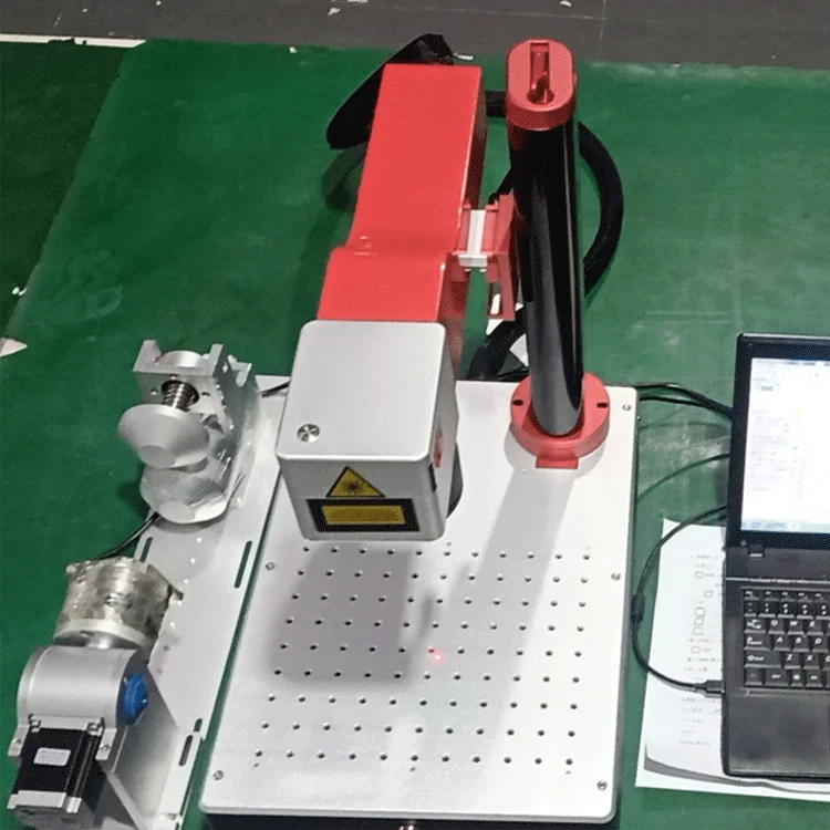 Laser Rotary Fixture Ring Rotary 2023 20W 30W 50W Laser Marking Machine ...