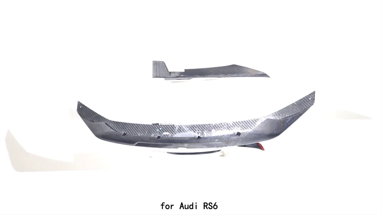 Dry Carbon Fiber Rs6 C8 Front Bumper Splitter Lip Spoiler For Audi Rs6 ...