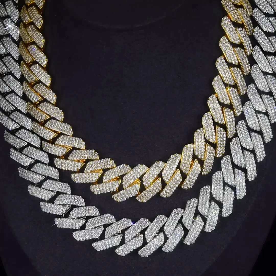 Jn74 2023 Custom Roc Hip Hop Jewelry 19mm Miami Bling Moissanite ...