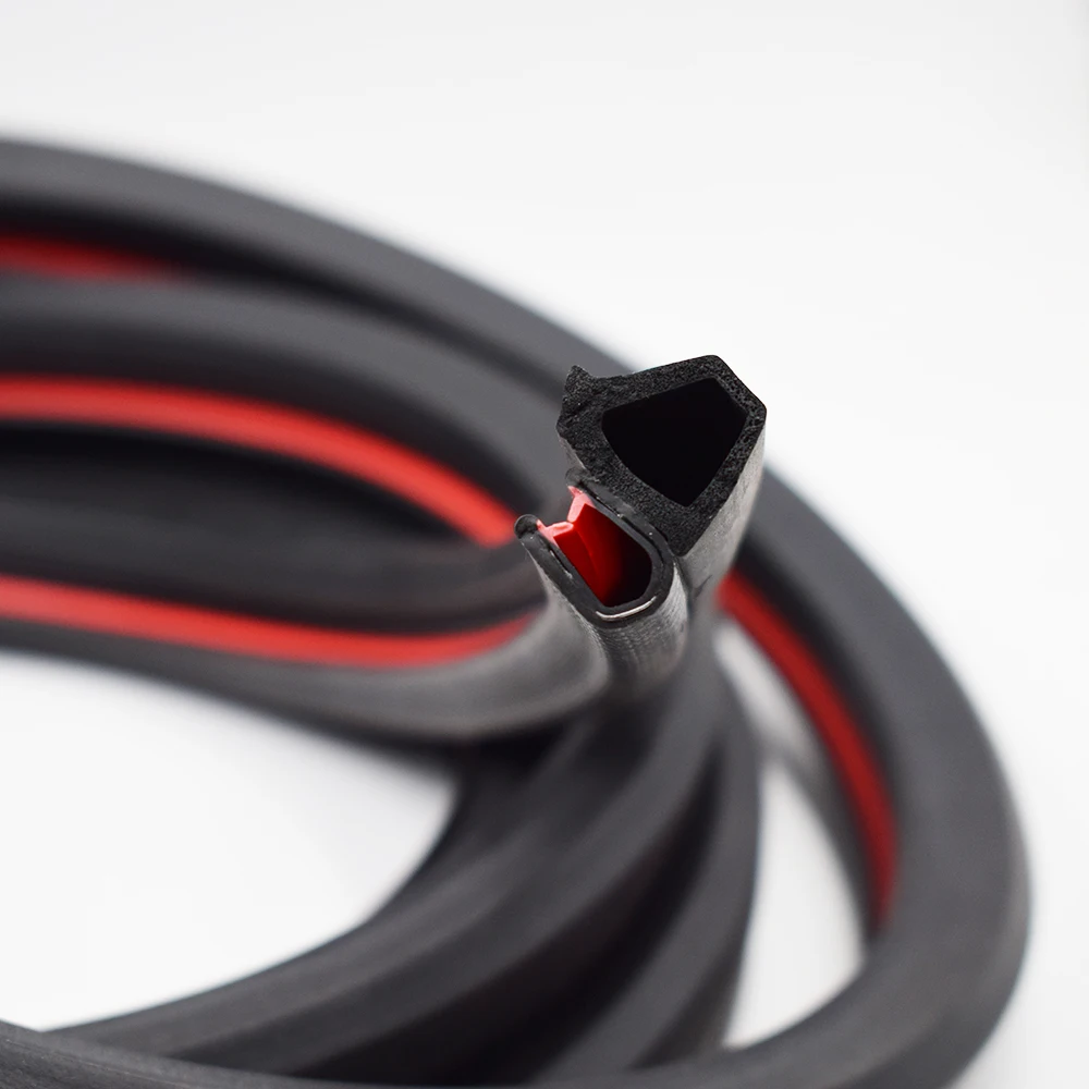 Auto Car Door Rubber Seal Weatherproof Strip Weatherstrip With Metal ...