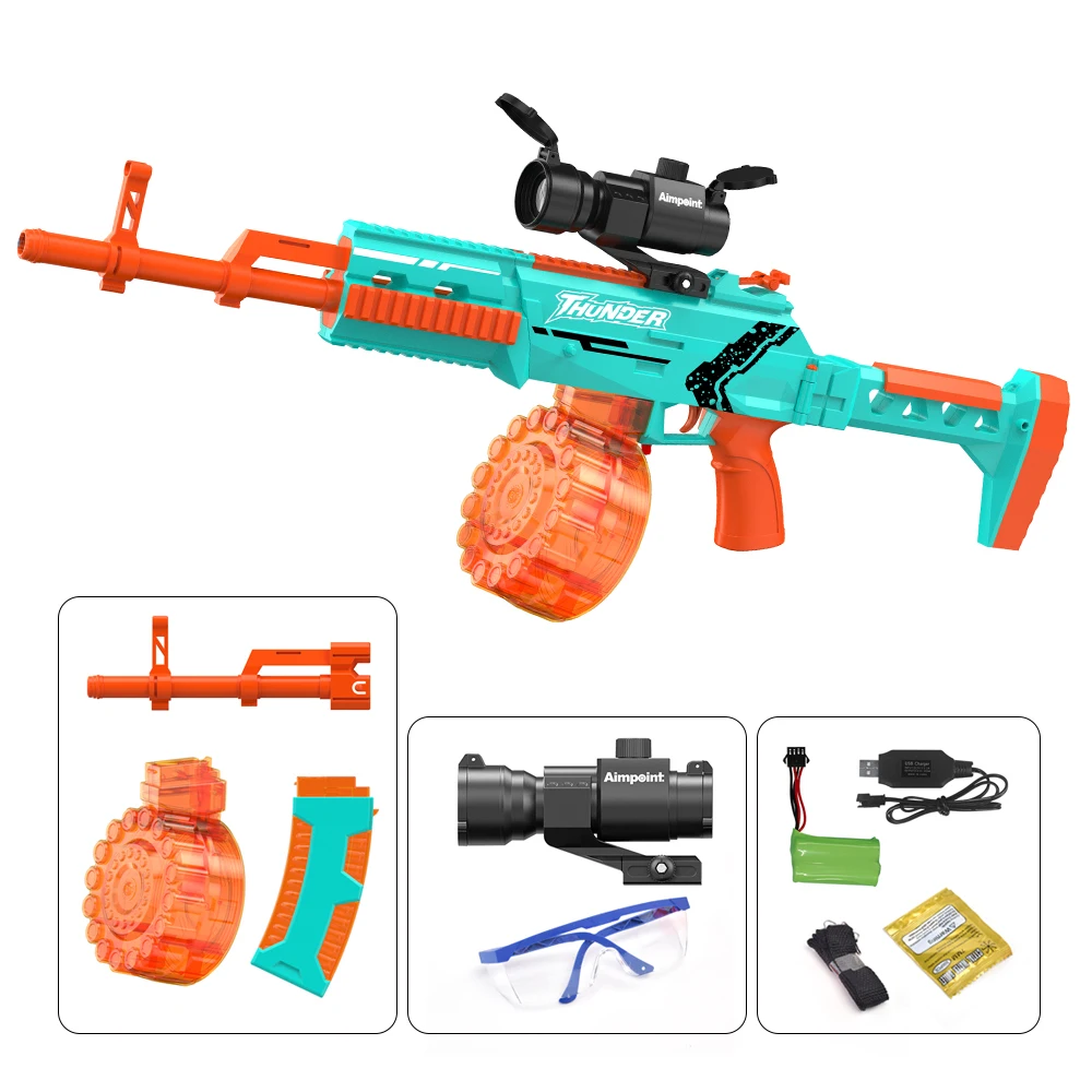 Kids Electric Shell Ejecting Toy Sniper Gun G36c Nerf Soft Bullet Gel ...
