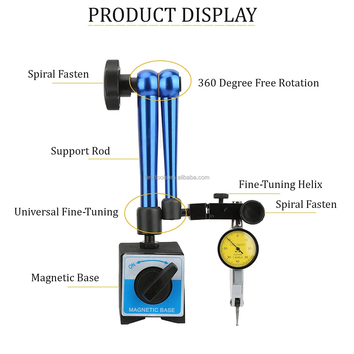 Hydraulic Universal 60kg Magnetic Stand For Dial Test Gauge Indicator ...