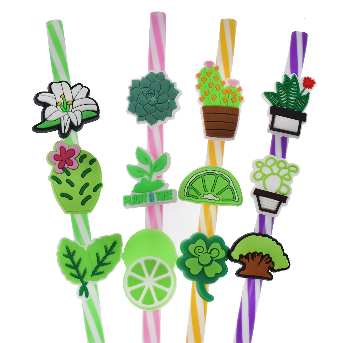 Hot Selling Luxury Bling Straw Charms Drink Straw Topper Charms Custom ...