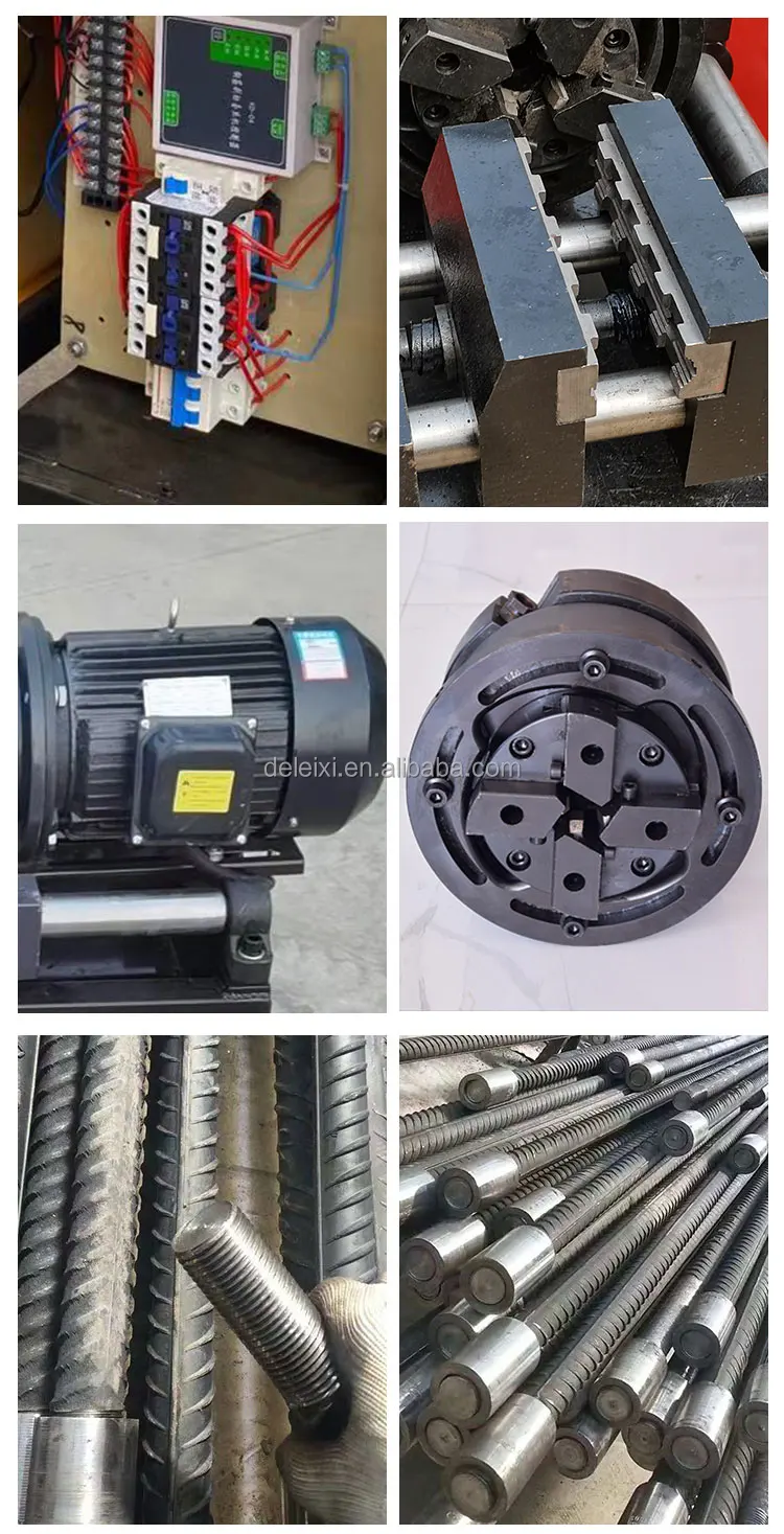 Pneumatic Automatic Reinforcing Steel Bar Thread Rolling Machine Rebar ...