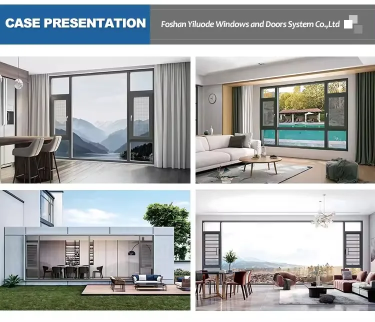 Aluminum Tilt Turn Casement Window Tempered Glass Soundproof Exterior ...