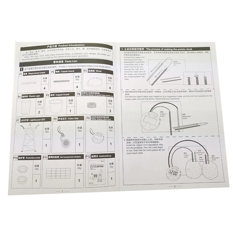 Science Kits Stem Educational Science Experiment Toy Diy Enviro Battery ...