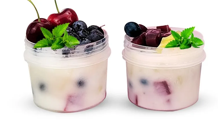 5 Oz Small Plastic Food Containers With Screw On Lids Leak Proof ...