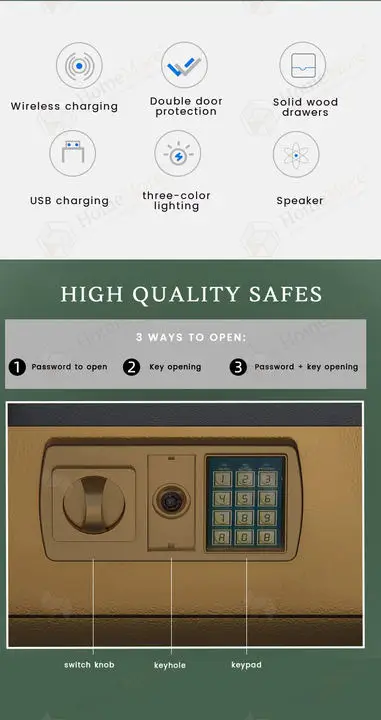 Smart Bedside Table - Modern Luxury with Wireless Charge