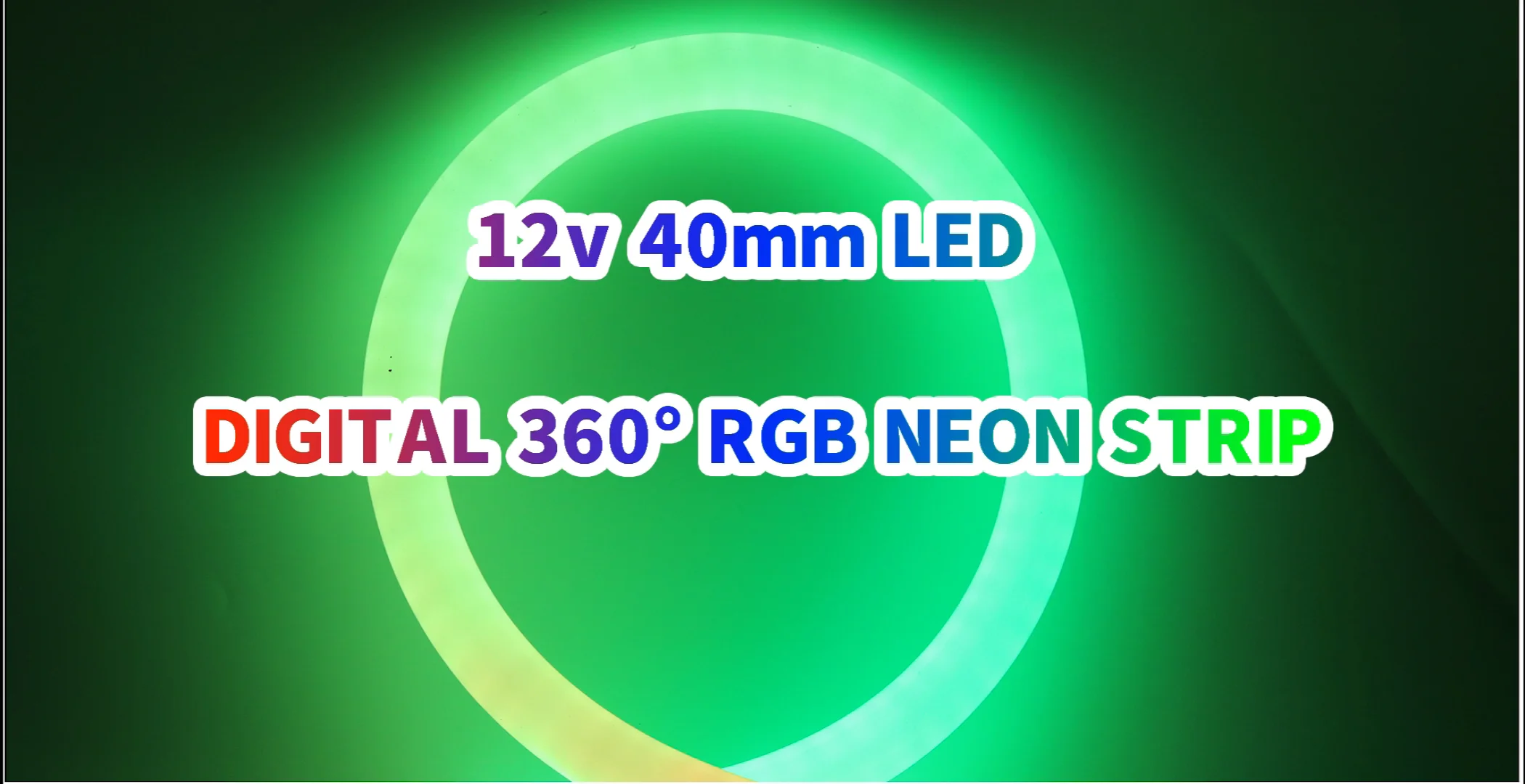 Flexible Led Neon Flex Lights 24vdc 40mm Round 360 Degree Addressable ...