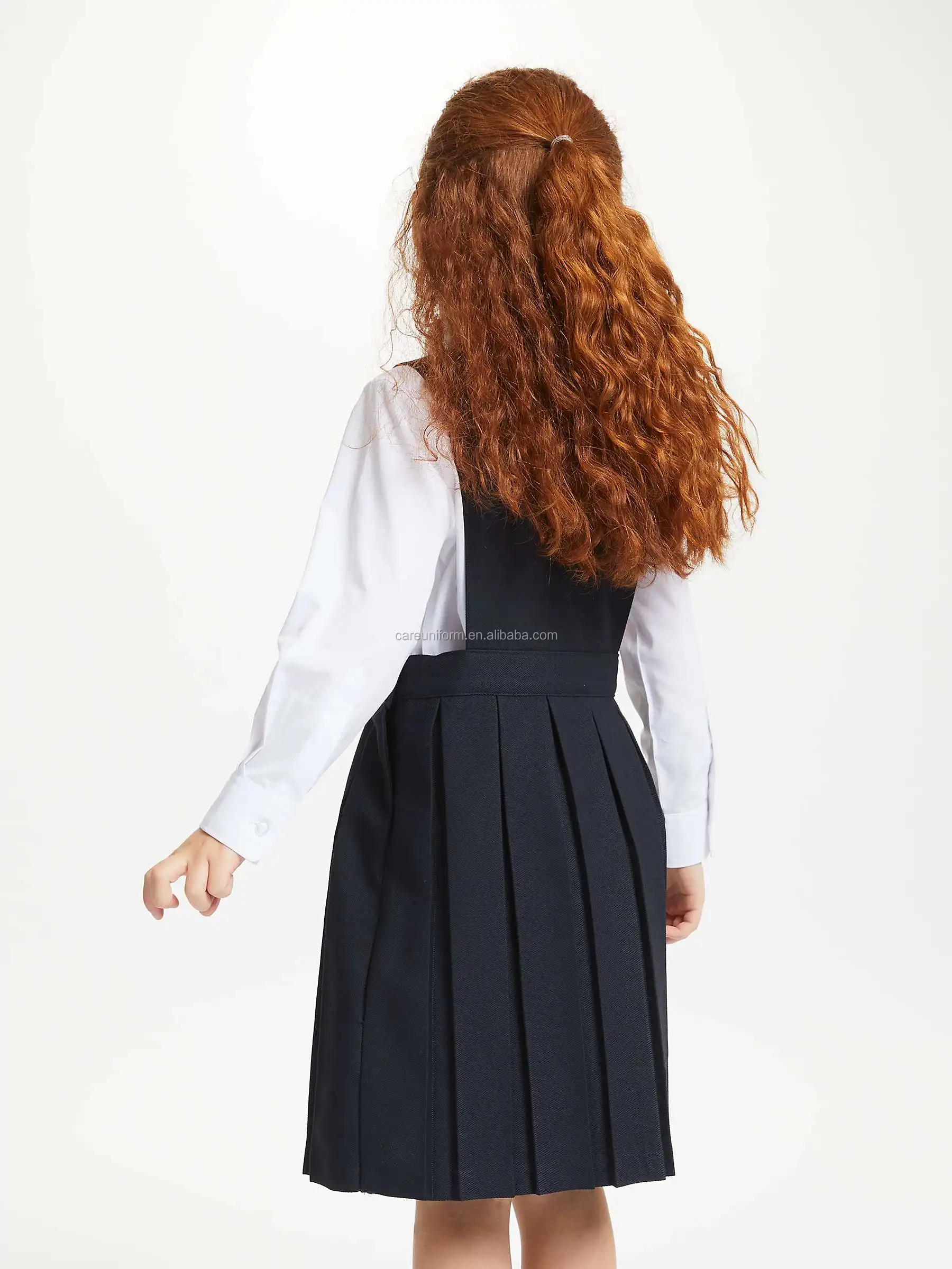 Primary School Uniform Dress - Elegant Plaid Skirt