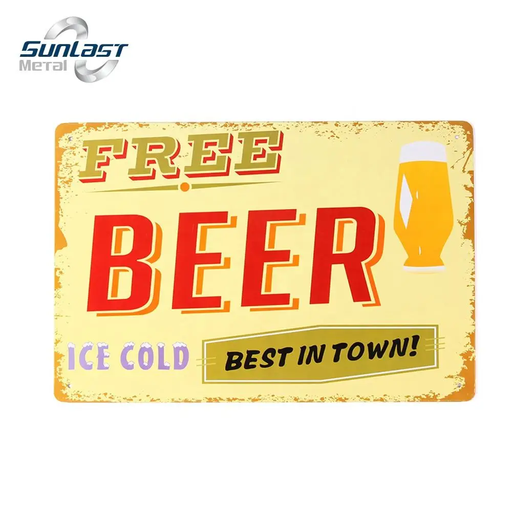 Workshop Bar Tin Sign Wall Decor Vintage Metal Poster Waterproof Beer ...