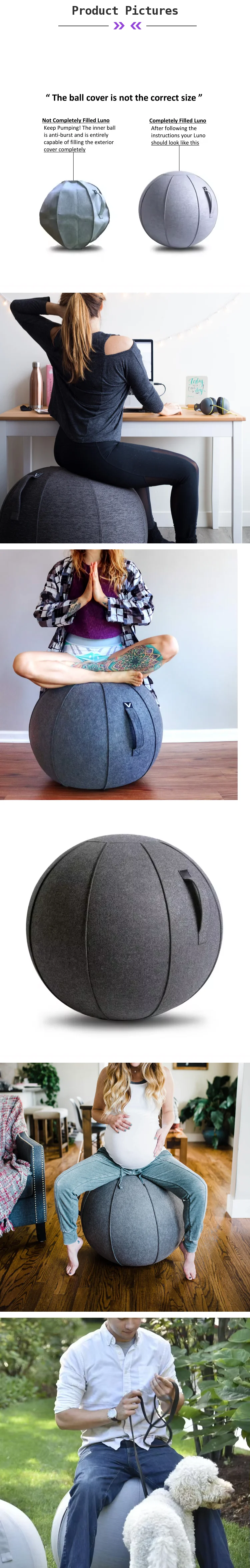 Decompression Sensorial Exercise Ball Chair - Balance Training