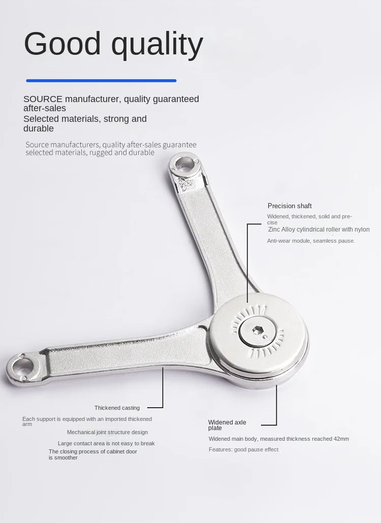 Modern Hydraulic Copper Spring Arm Door Hinge With Lid Support Hinge ...