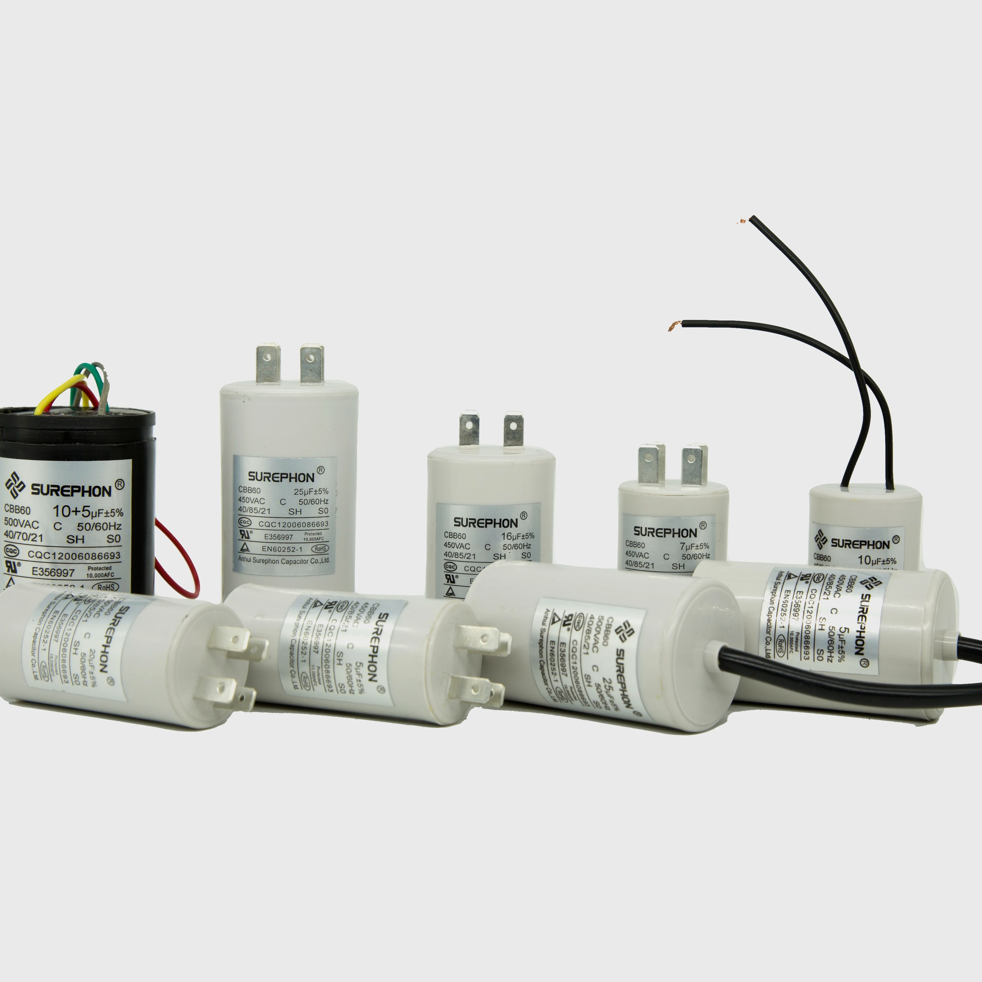 Surephon Iec Qualified Capacitor Cbb60 For Pumps 250v 300v 330v 370v ...
