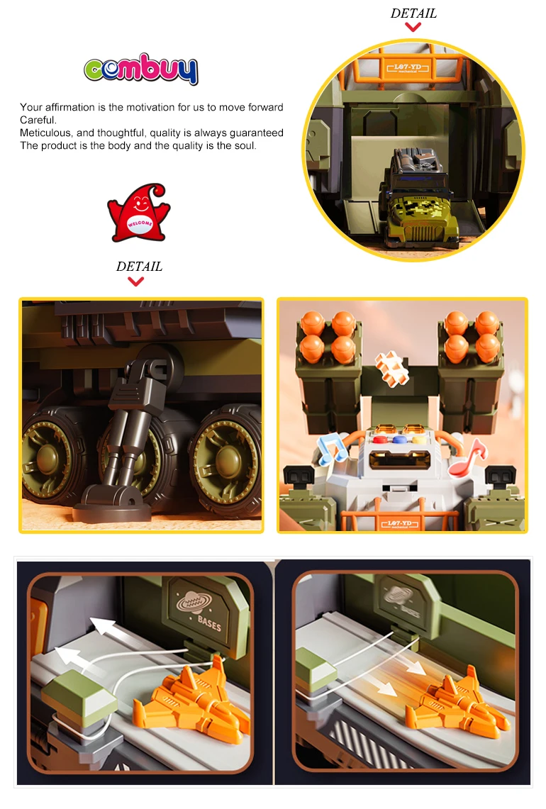 Simulation Storage tank Ejection Rocket Sliding Electric Toy Racing ...