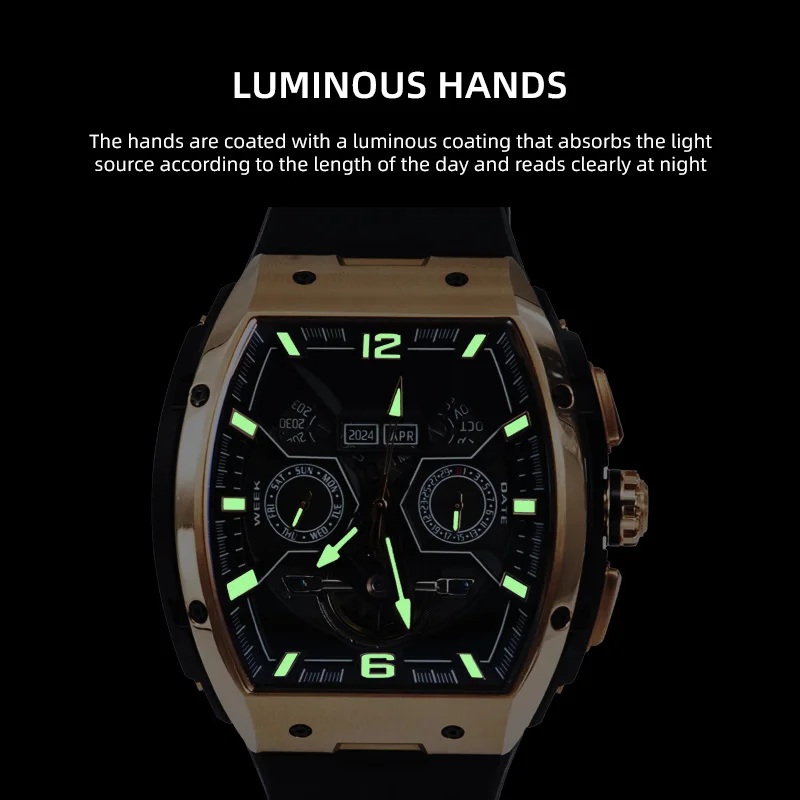 High End Waterproof Tourbillon Mechanical Automatic Movement Watch with ...