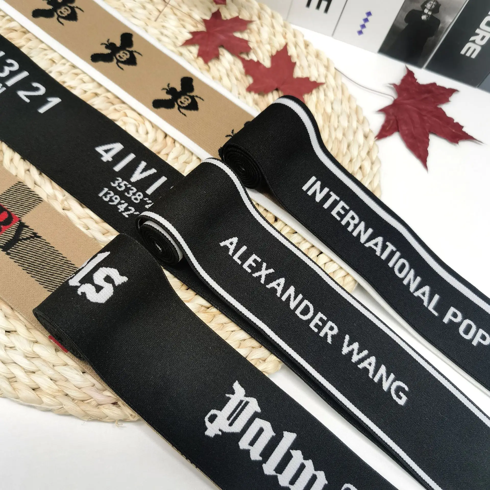 Custom Printed Polyester Woven Knitted Jacquard Soft Printed Nylon ...