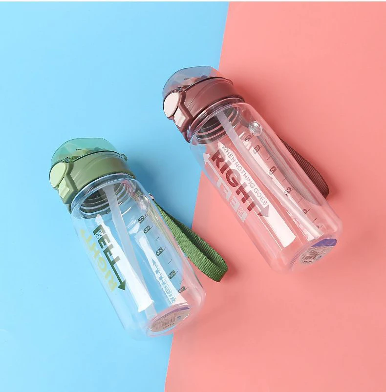 Customized Simple Water Bottle Heat Resistant Plastic Kids Drop ...