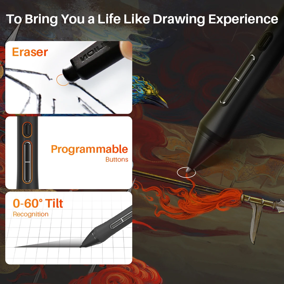 Huion 27 Inch 4K Screen Drawing Tablet for Designers & Students