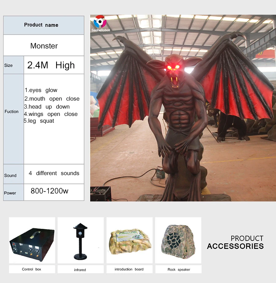 Life Like Horror House Amusement Animatronic Monster Devil