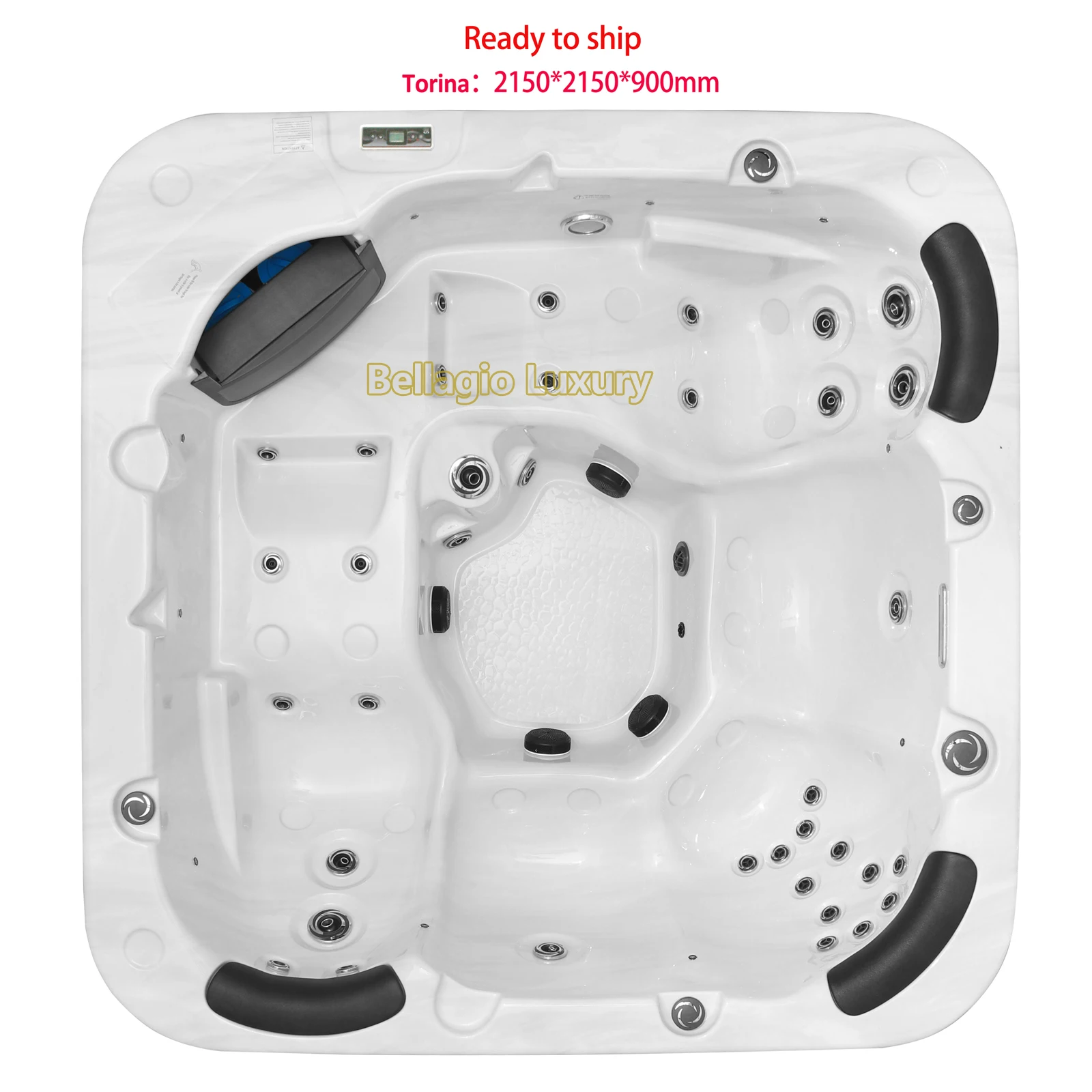 BELLAGIO Spas 2 Lounge Hot Tub Massage Outdoor Spa 5 People Heat Pump ...