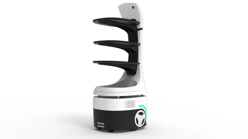 New Autonomous Delivery Robot Waiter In Restaurant As Waiter By Laser ...