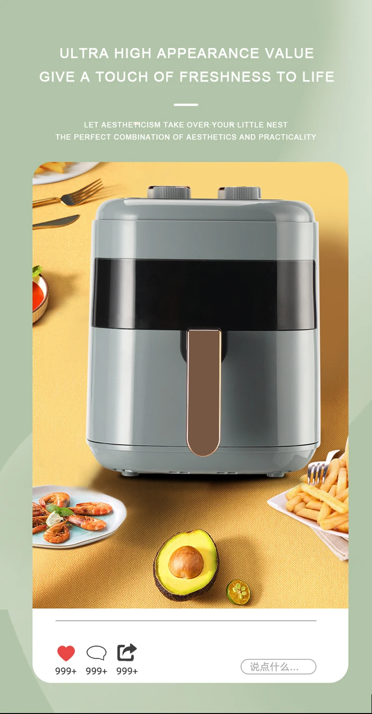 4.5l Digital Smart Air Fryer Toaster Oven With Observation Window - Buy ...