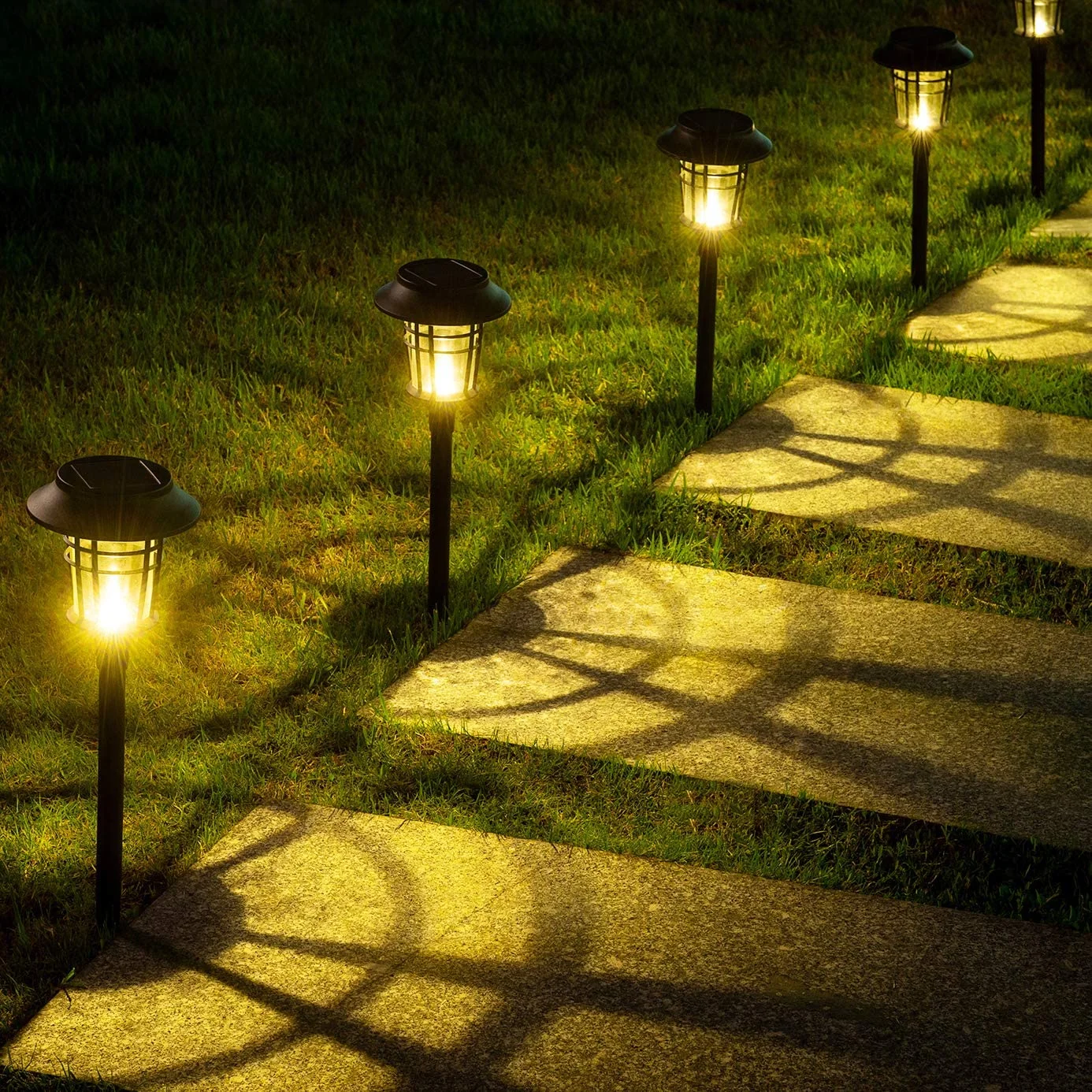 Ip65 Led Outdoor Solar Pathway Lighting Waterproof Solar Lawn Street ...