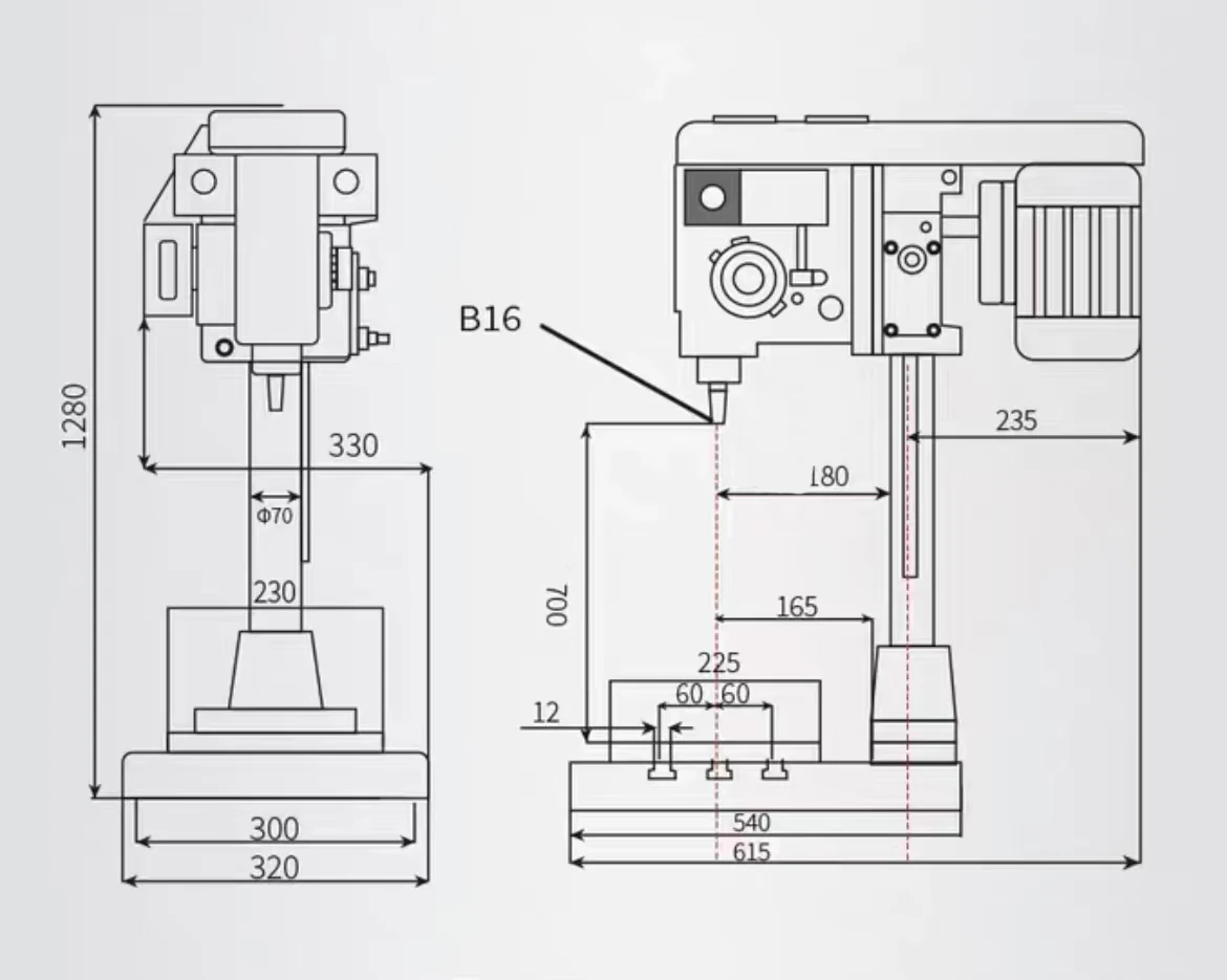 High Accuracy Mini Precision Drilling Bench Mounted Auto Feed Drill ...