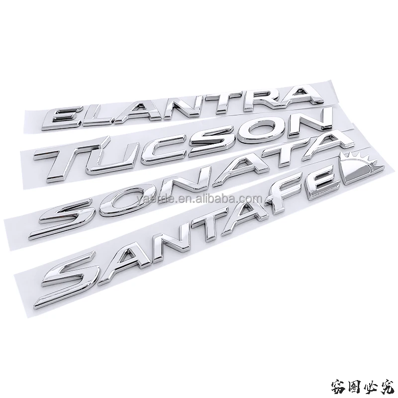 Rear Trunk Lid Tucson Emblem Logo Tucson Santafe Sonata Elantra 2016 ...