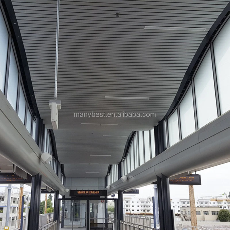 Metal Ceiling Design Windproof Aluminum Ceiling Strip G Shape S Shape C ...