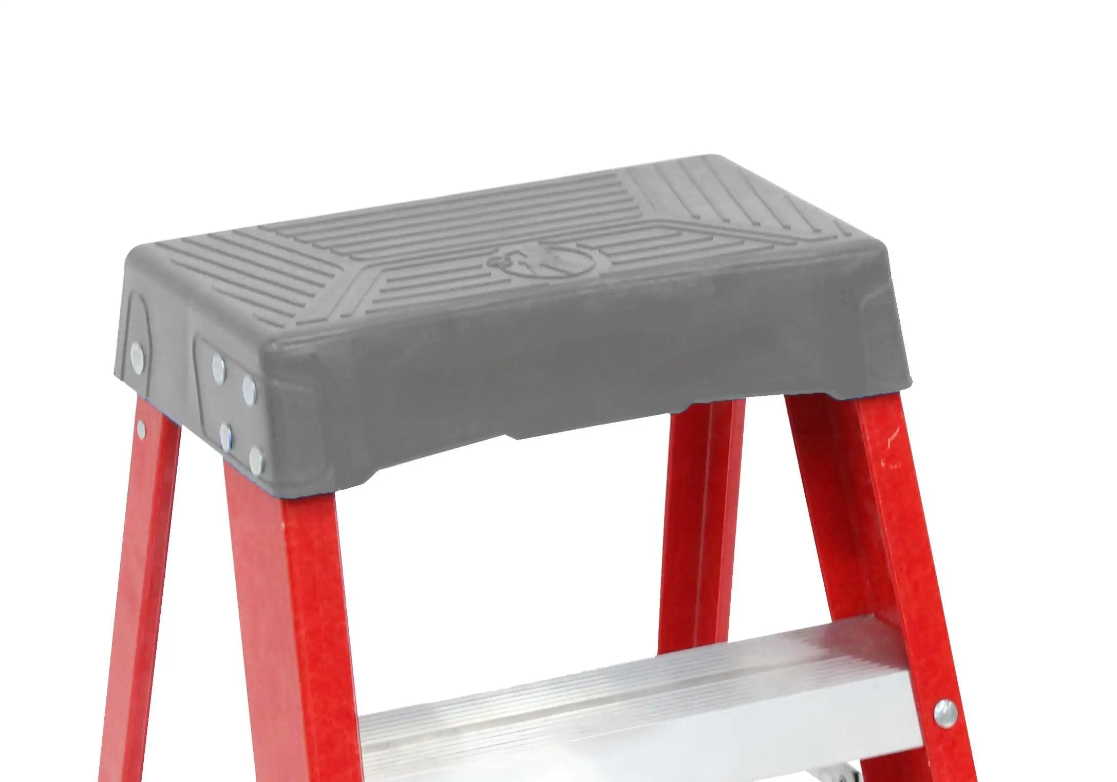Industrial 2-Foot Fiberglass Step Stool Ladder 300-Pound Load Capacity ...