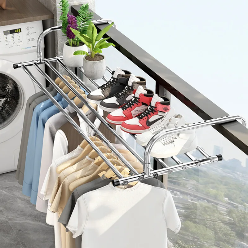 High Quality Wall Mounted Folding Towel Drying Rack Foldable Clothes ...