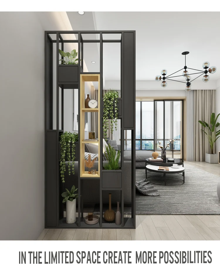 Light Luxury Living Room Metal Partition - Modern Divider & Creative ...