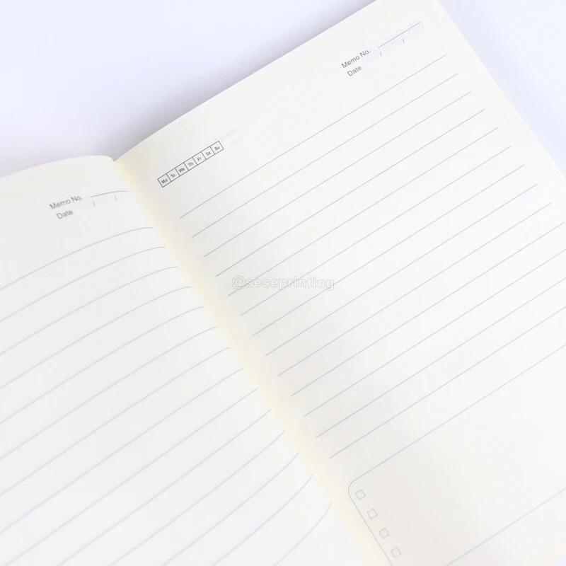 Personalized Logo Cute Diary Custom Notepad Printing Leather Soft Cover ...