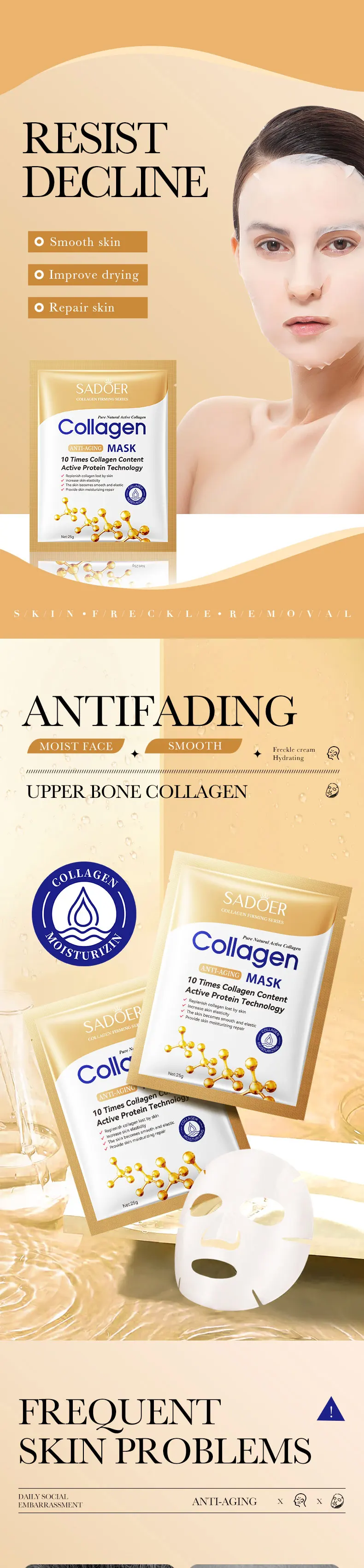 OEM ODM SADOER Collagen Anti-Aging Face Serum & Moisturizing Facial ...