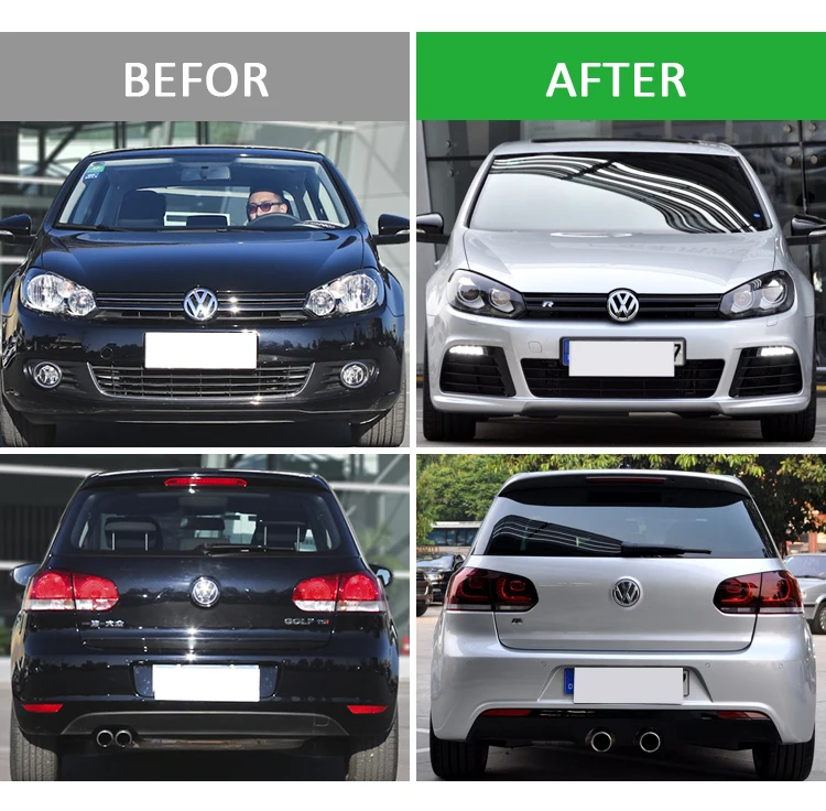 Vw Golf 6 Mk6 Golf R R20 Bumper Body Kit Upgrade & Retrofit Odm