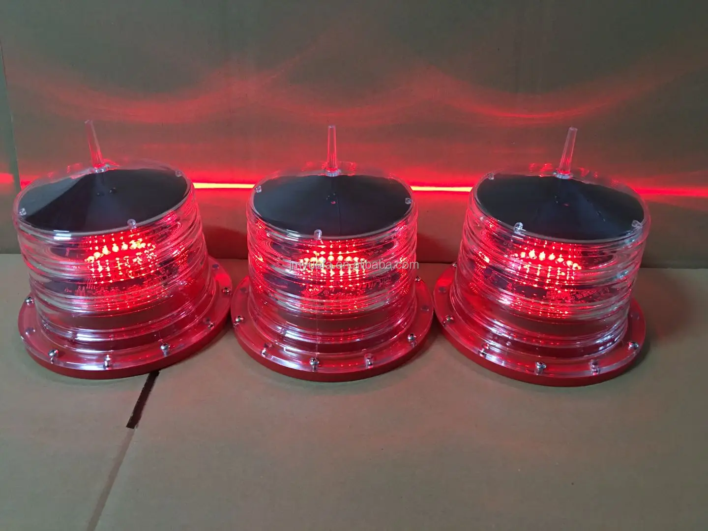 Solar Marine Lantern Led Solar Aviation Light Red Obstruction Beacons ...