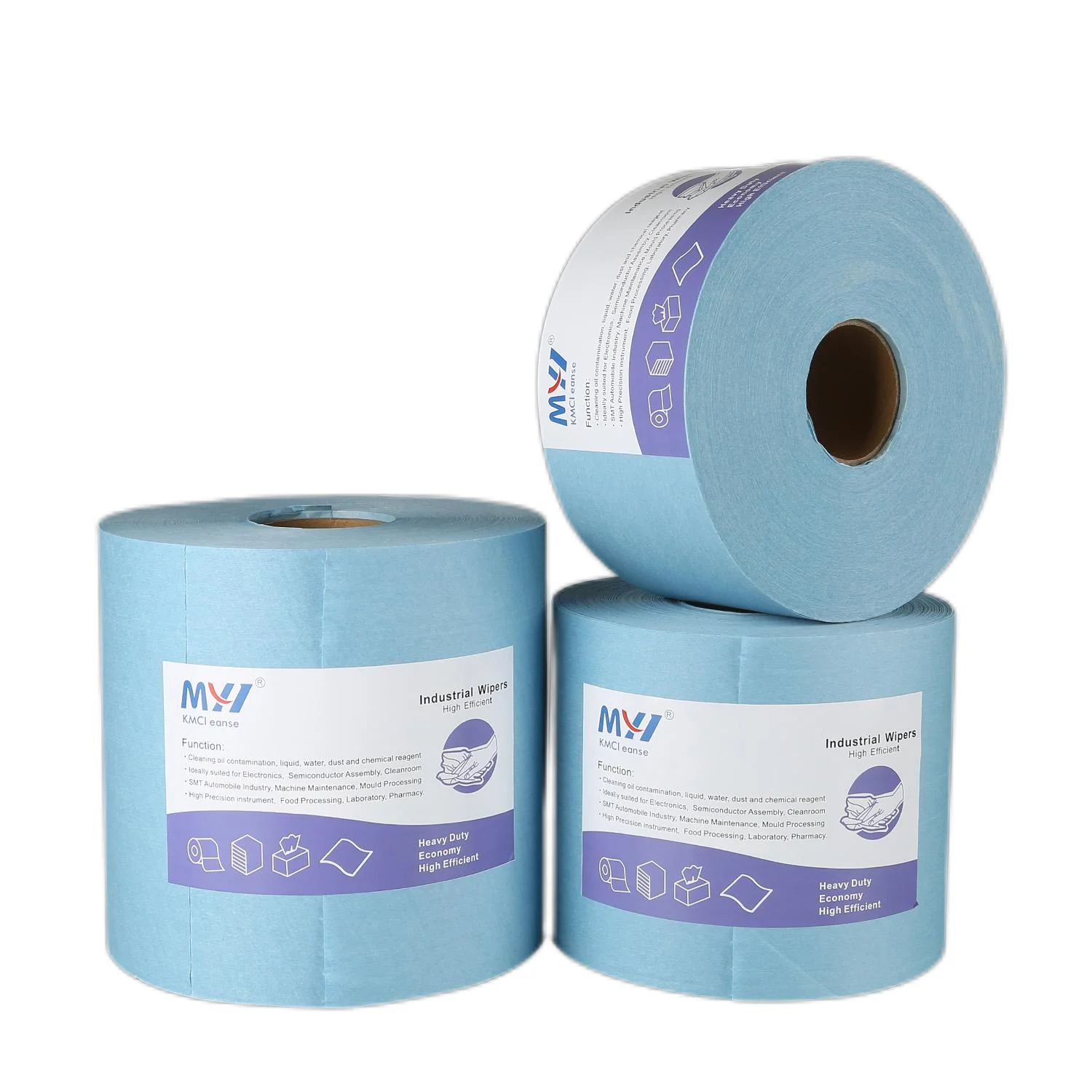 Perforated Industrial Rolls Disposable Paper 30*38cm 60gsm Blue ...