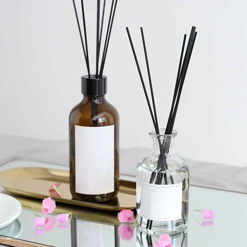 Custom Luxury 50ml Cylindrical Glass Aroma Diffuser Bottle Reeds Air ...