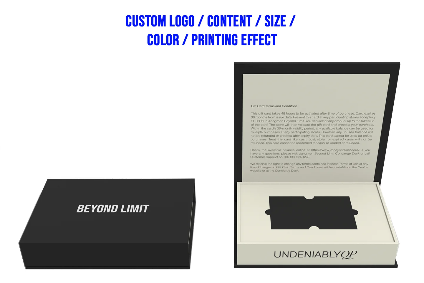 Custom Logo Luxury Gift Vip Credit Card Packaging Box